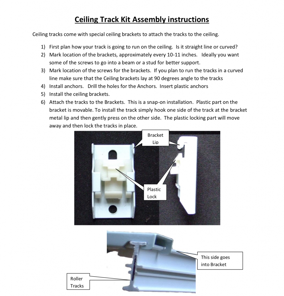 Ceiling Track Kit Instructions – VocalBoothToGo.com